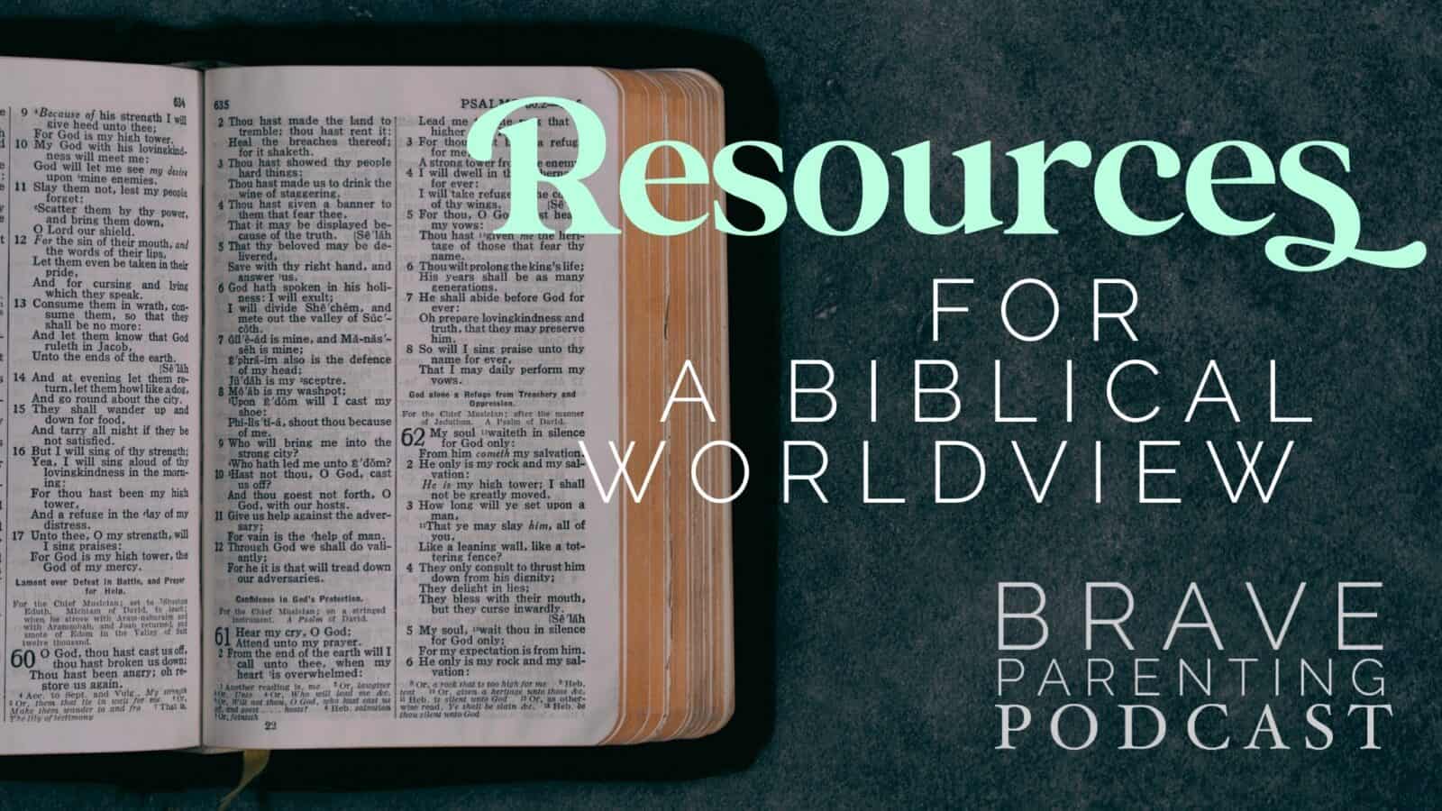 Ep. 69: Resources for a Biblical Worldview – Brave Parenting